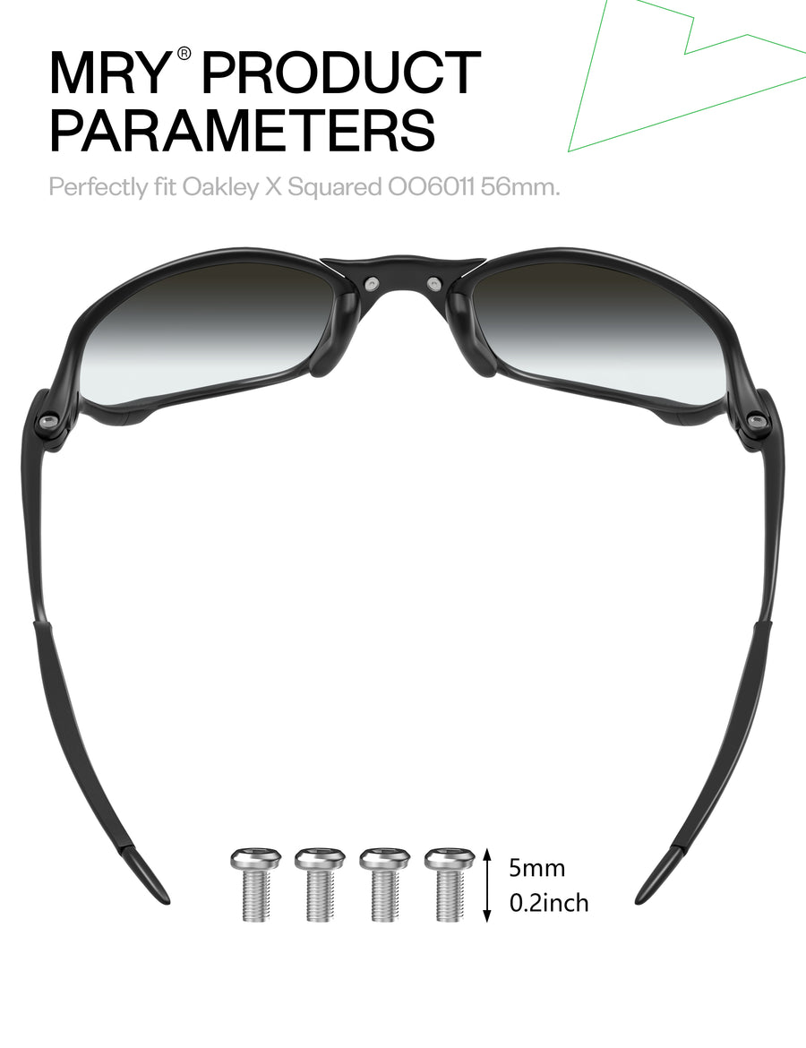 MRYOK Replacement Screws / Spare parts for Oakley X Squared OO6011 56mm ...