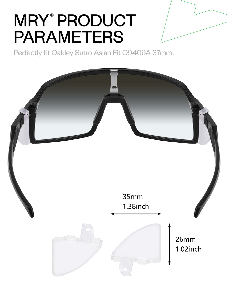 MRYOK Premium Glasses Side Shields for Oakley Sutro Asian Fit OO9406A ...