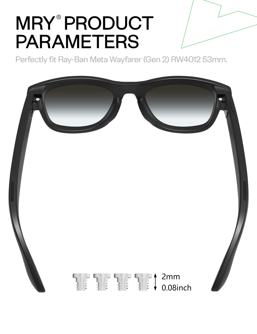 MRYOK Replacement Screws / Spare parts for Ray-Ban Meta Wayfarer (Gen 2 ...